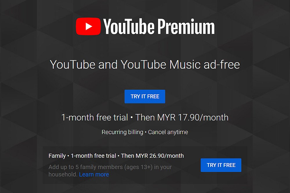 YouTube Premium dan YouTube Music boleh mula dilanggan di Malaysia ...