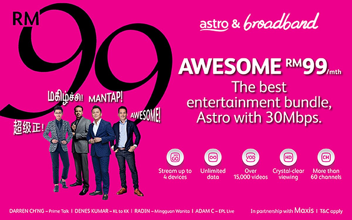 Astro Broadband kini menawarkan internet tanpa had berkelajuan 300mbps ...