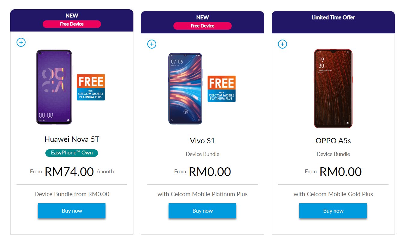 Jualan Gempak Sale Celcom ada banyak telefon percuma - SoyaCincau.com