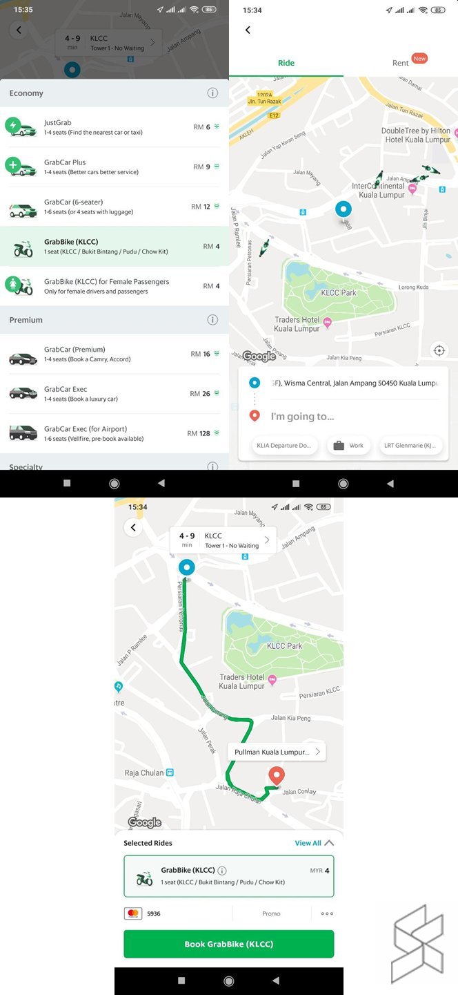 Grab Bike Mulakan Operasi Sekitar KLCC Pada Harga Serendah RM3.70 ...