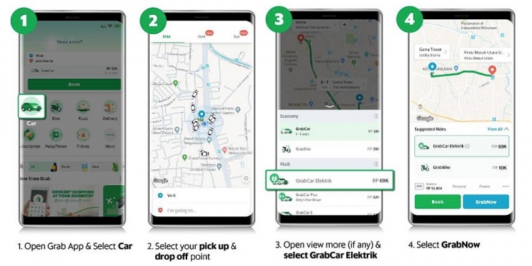 Grab Indonesia Sediakan 50 Kereta Elektrik Dalam Servis GrabCar Mereka ...