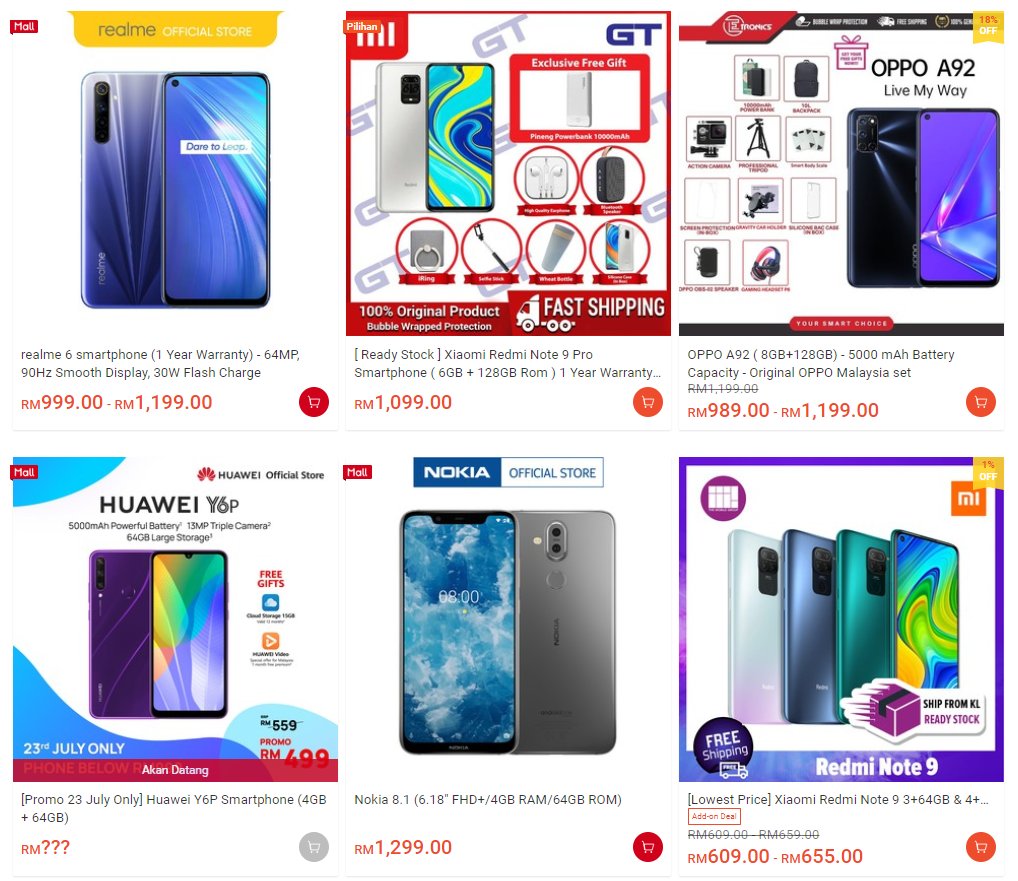 PROMO: Banyak telefon turun harga bawah RM1,000 di Shopee pada 23 Julai ...