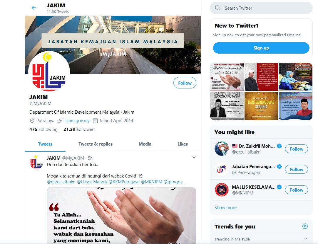 Twitter gantung akaun @MyJAKlM kerana melanggar peraturan - SoyaCincau BM