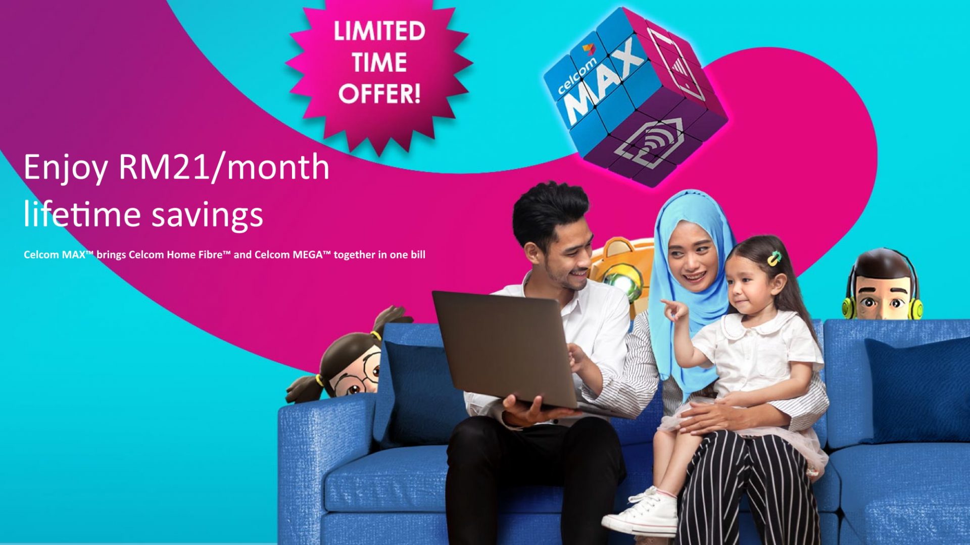 Celcom Max, gabungan pelan jalur lebar dengan diskaun selama-lamanya ...