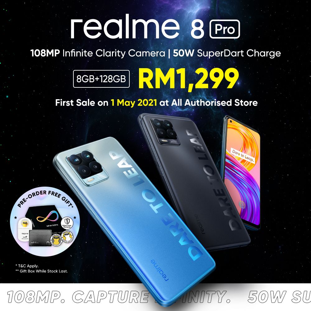 Realme 8 Pro: Maklumat penjualannya di Malaysia - SoyaCincau.com