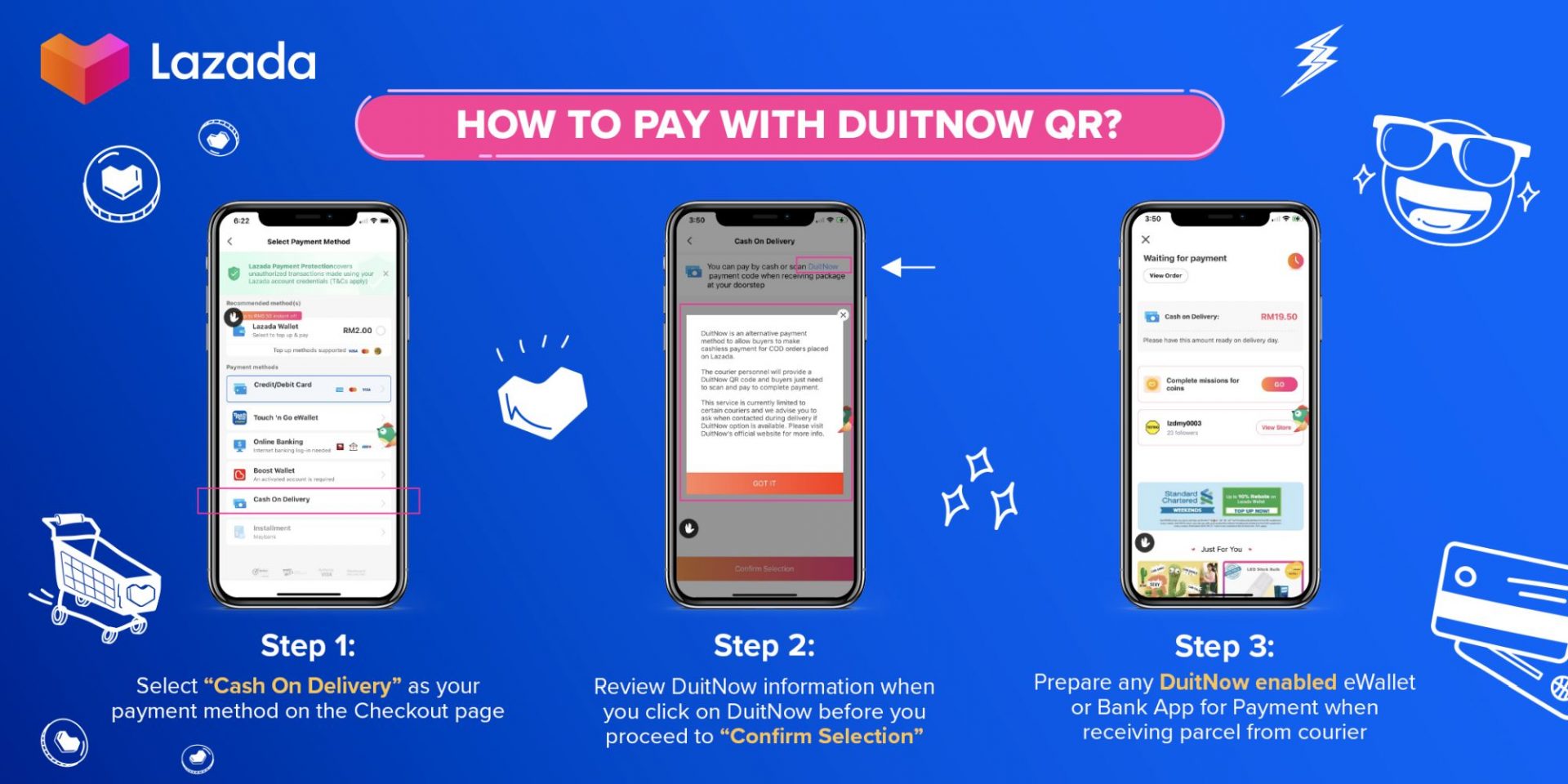 Lazada kini sokong DuitNow QR bila anda pilih COD - SoyaCincau.com