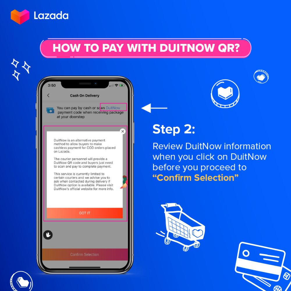 Lazada kini sokong DuitNow QR bila anda pilih COD - SoyaCincau.com