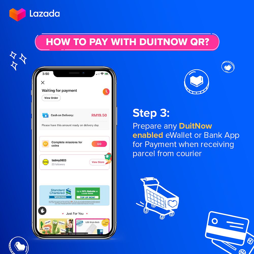 Lazada kini sokong DuitNow QR bila anda pilih COD - SoyaCincau.com