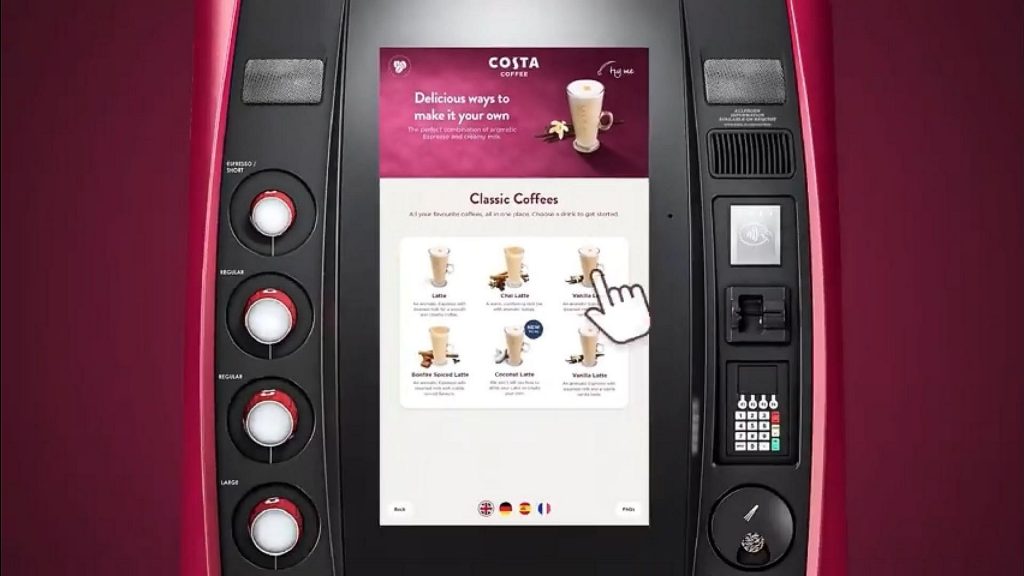 Costa Smart Cafe, mesin kopi layan diri yang menyediakan lebih 500 ...