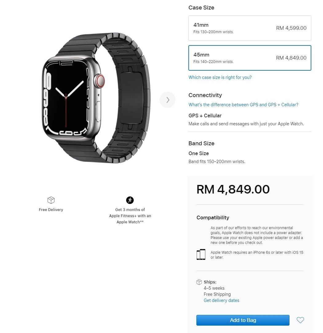 Apple Watch Series 7 mula dijual di Malaysia, harga bermula RM1,749 ...