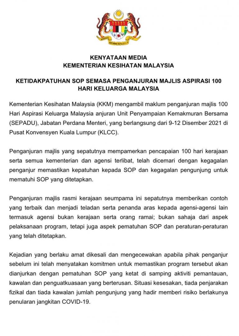 KKM tutup kaunter bayar saman di KLCC, isu tak patuhi SOP - SoyaCincau.com