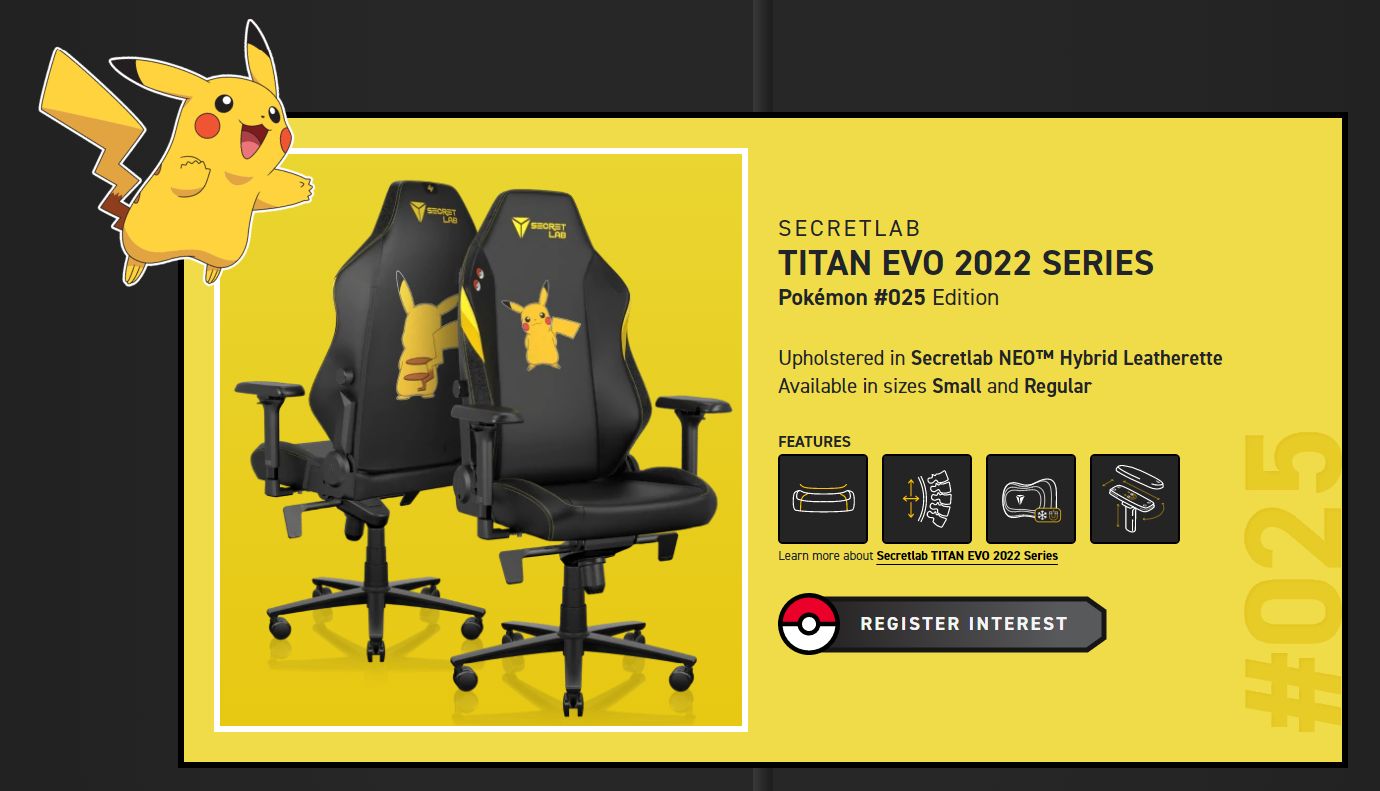 Charizard atau Pikachu? Ini dua kerusi Secretlab edisi istimewa ...