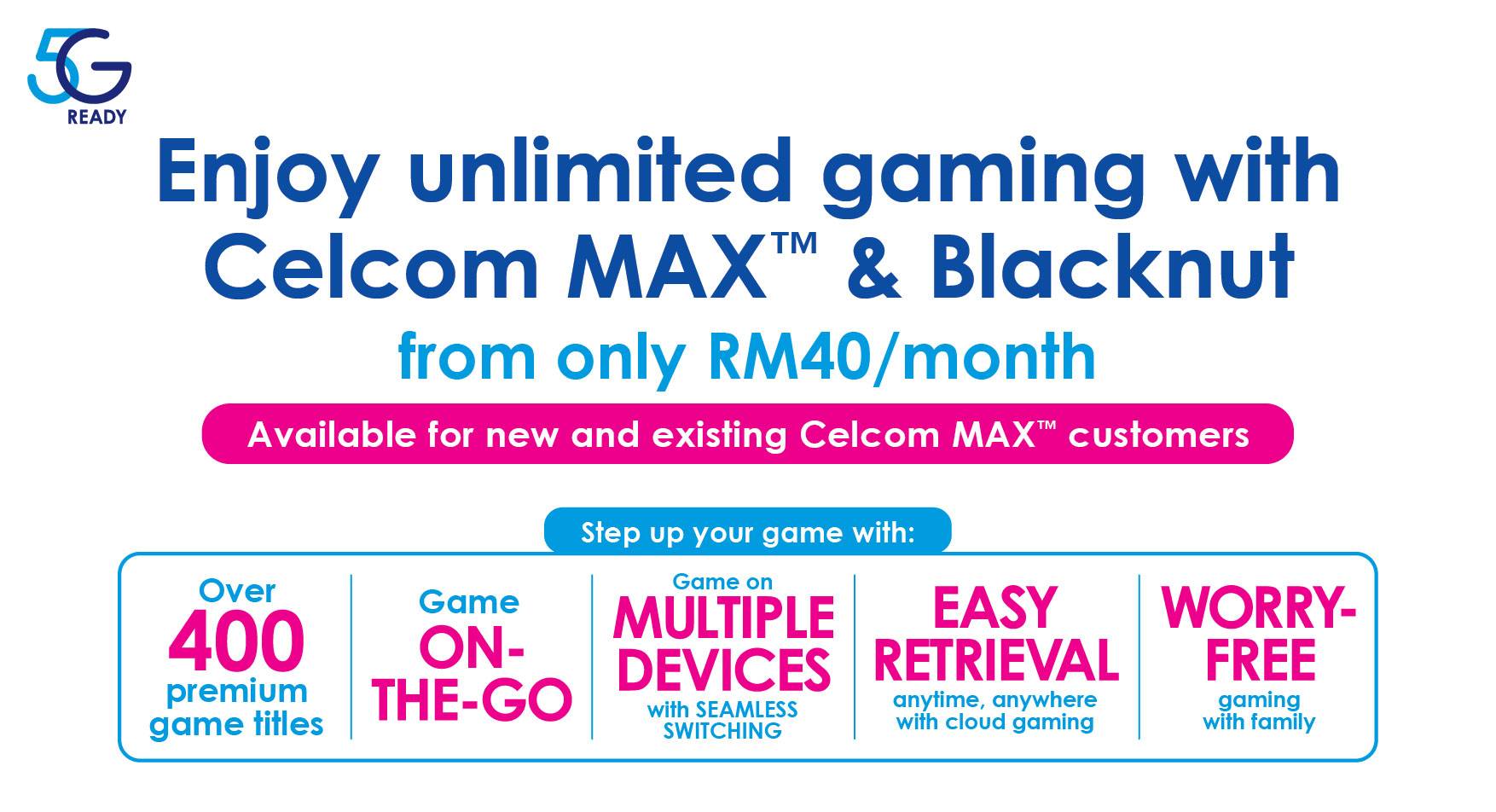 Permainan video awan Blacknut, hanya RM40/bulan dengan Celcom Max ...