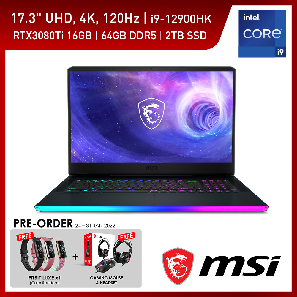 Laptop MSI dilengkapi Intel Core i9 gen-12 dan RTX 3080 Ti tiba bersama ...