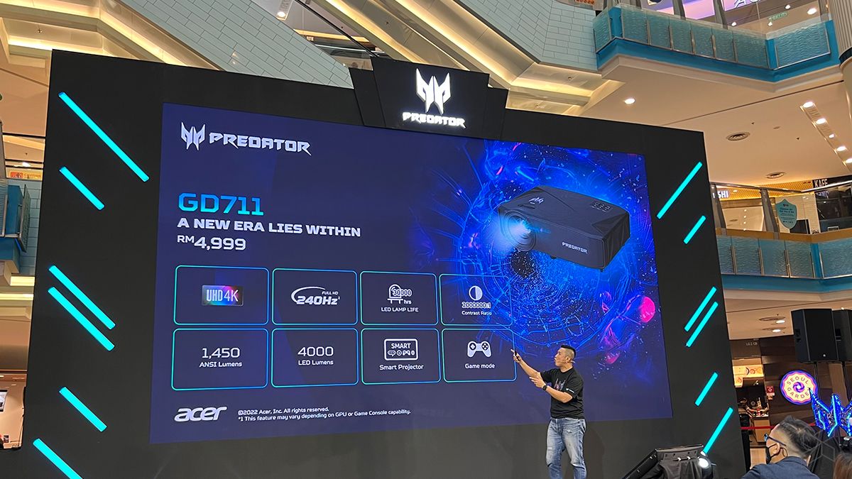 Projektor Gaming Acer ini lontarkan imej 4K atau 240Hz pada harga ...