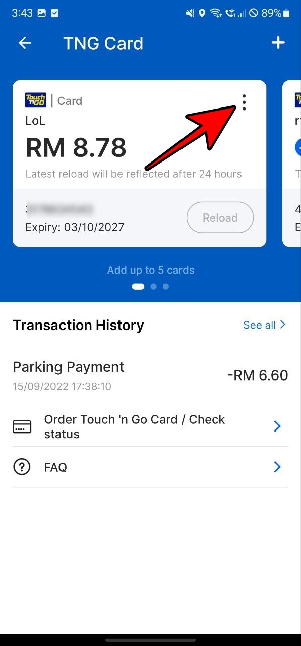 Ini cara untuk matikan fungsi PayDirect pada kad TnG supaya baki eWallet anda tak digunakan di ...