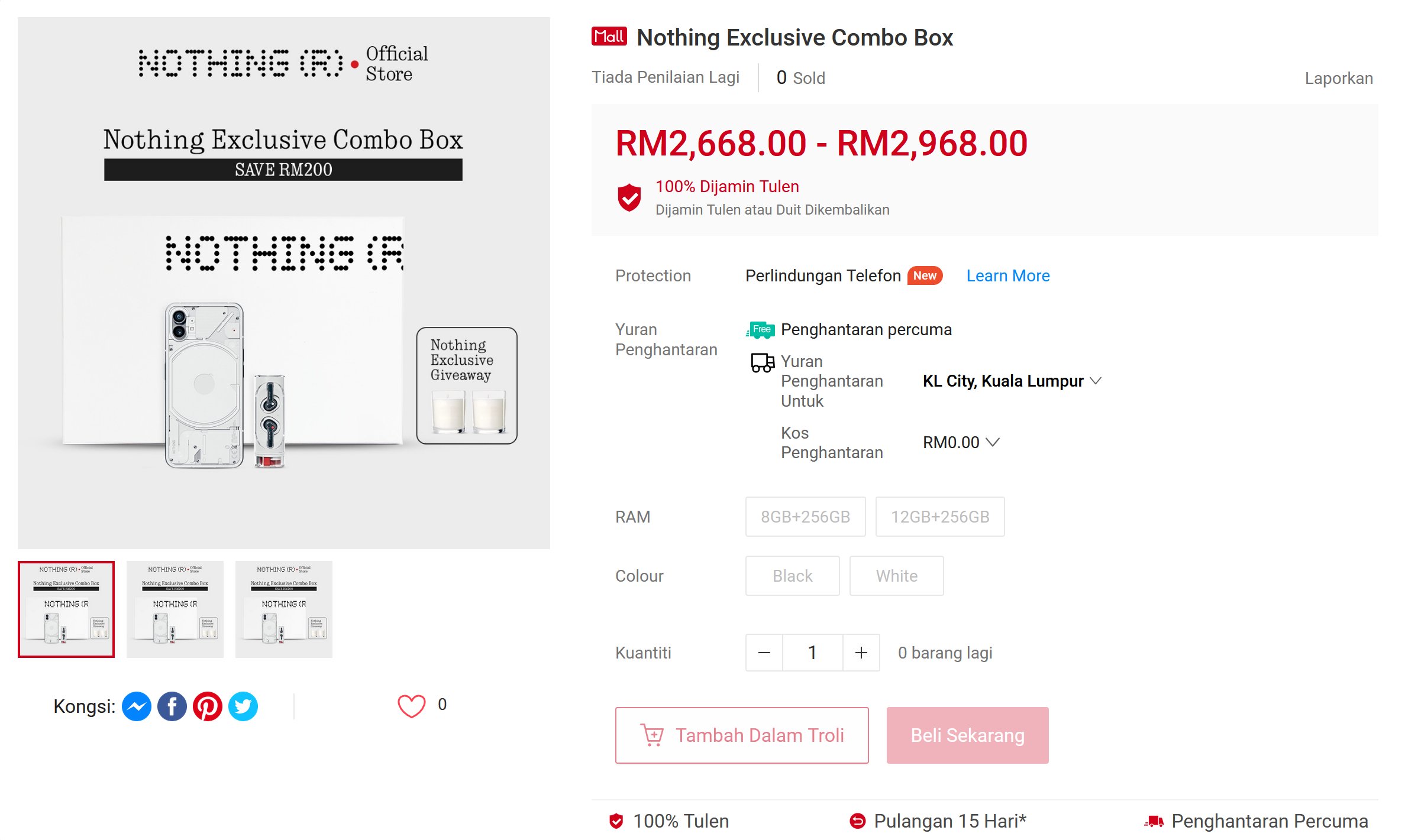 PROMO: Diskaun RM200 dalam kombo eksklusif Nothing Phone (1) dan Ear ...