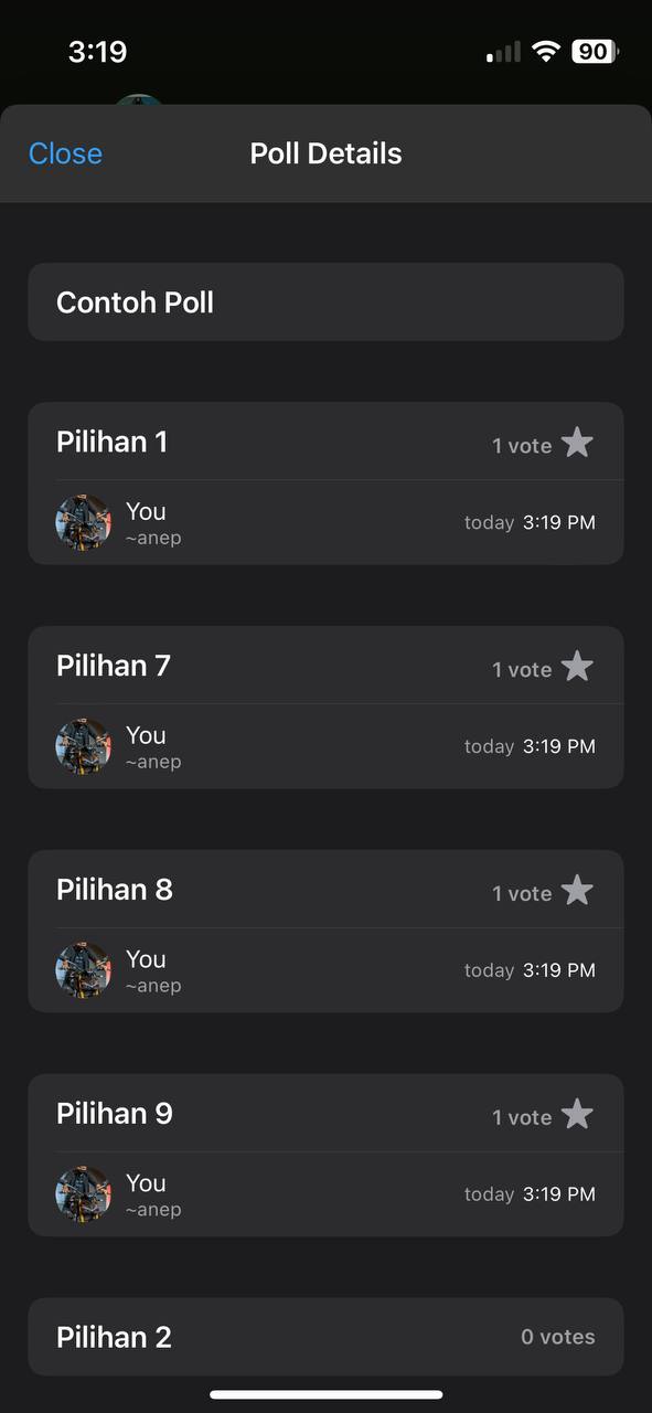 Cara untuk cipta Poll WhatsApp di iPhone - SoyaCincau.com