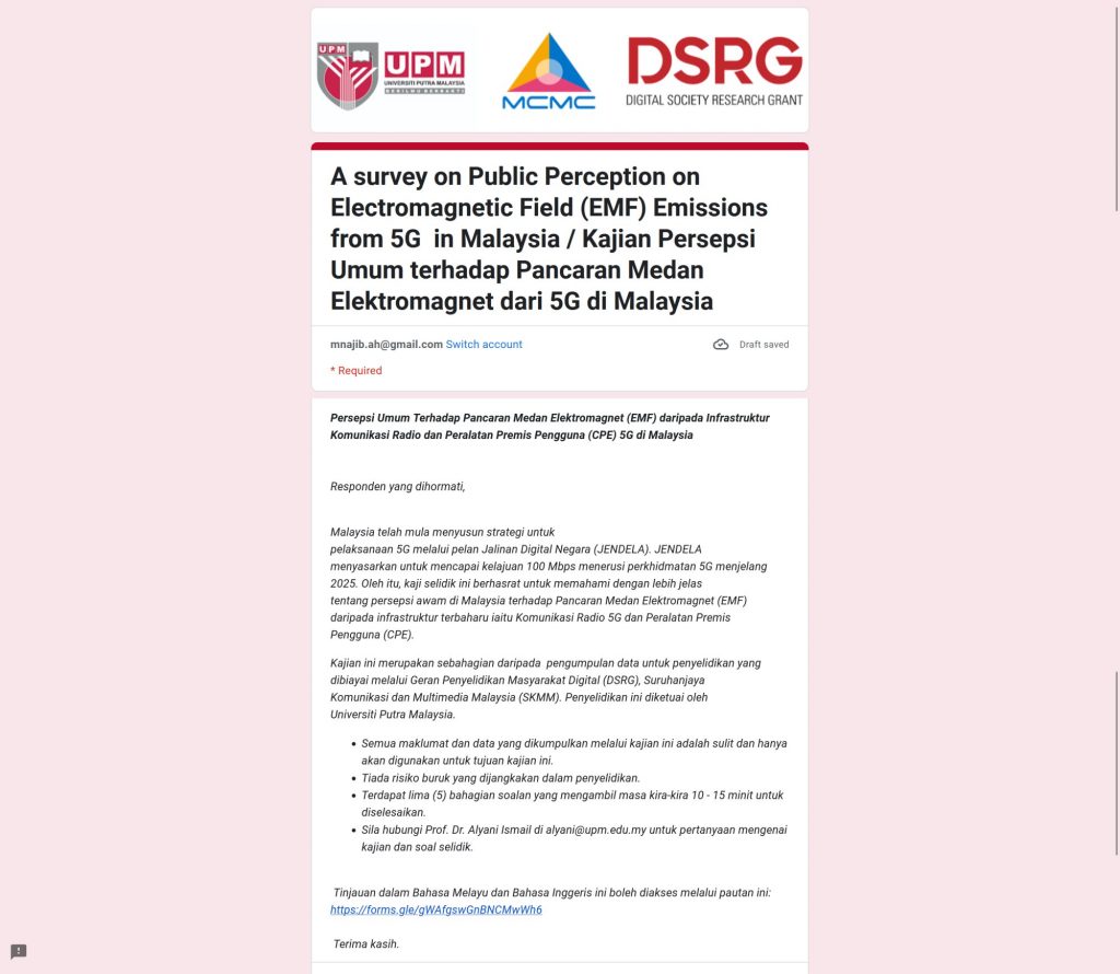 SKMM dan UPM buat tinjauan pendapat umum tentang kesan 5G kepada ...