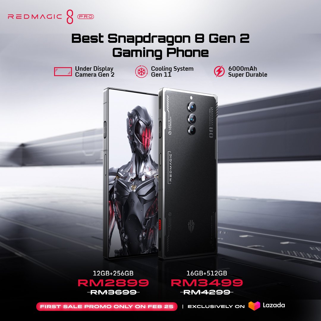 RedMagic 8 Pro akan dijual di Malaysia dengan diskaun RM800 ...