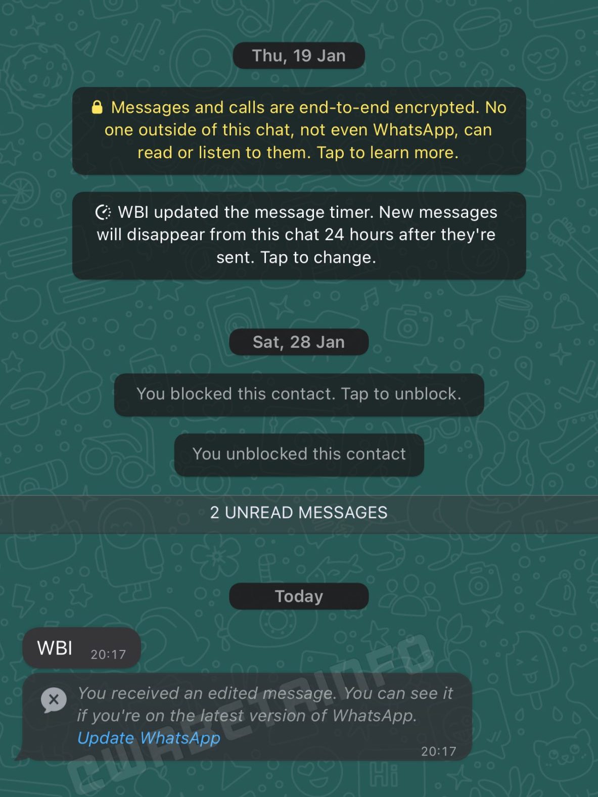 WhatsApp uji ciri edit mesej, fungsi hampir sama dengan Telegram ...