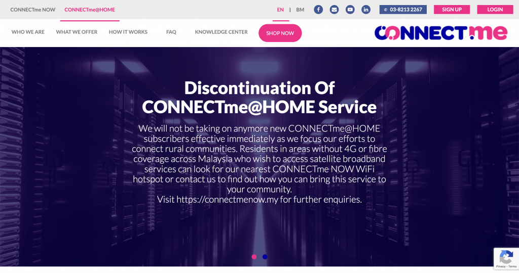 Tiada lagi ConnectMe@Home, ConnectMe kini beri tumpuan perkhidmatan ...
