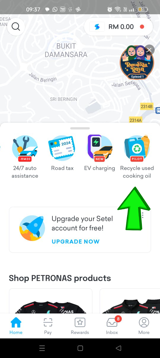 Jual minyak masak terpakai di Setel & dapatkan kredit tambahan RM10 ...