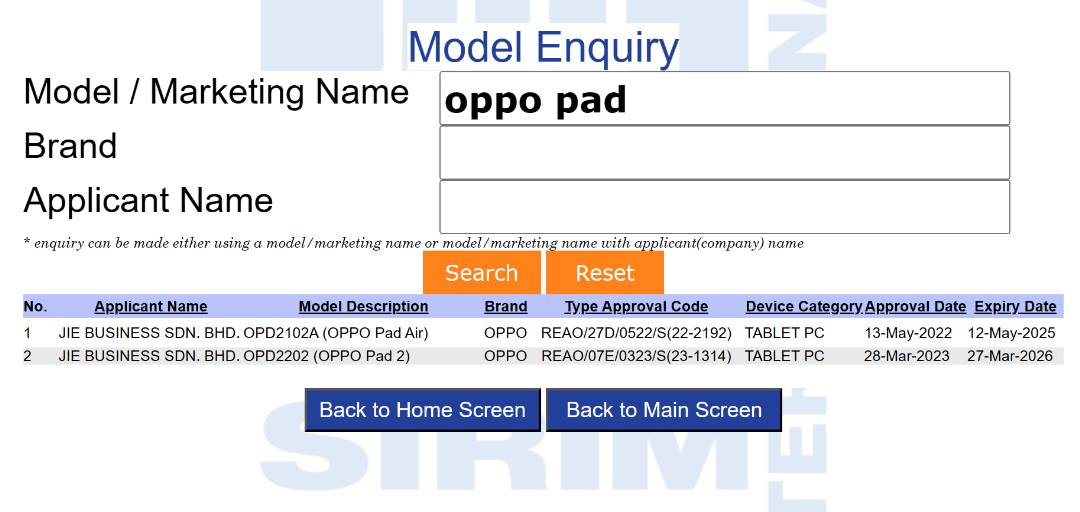 Oppo Pad 2 tersenarai di pengkalan data SIRIM, tanda-tanda untuk ia ...