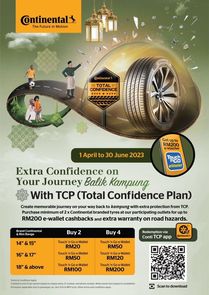 Continental tawar Total Confidence Plan percuma, ini cara untuk ...