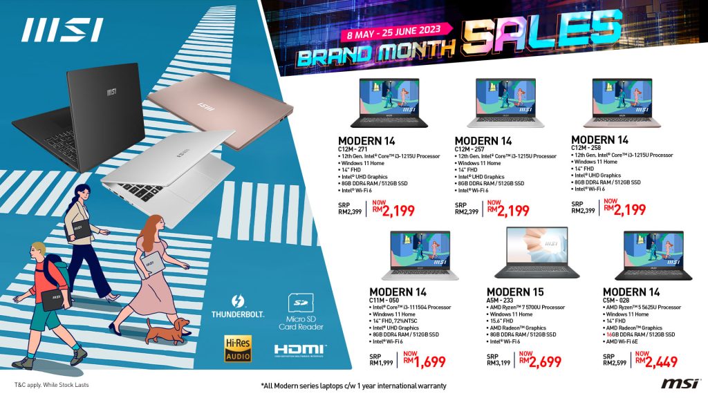 PROMO: MSI beri rebat sehingga RM1000 bagi barisan laptop siri Gaming ...