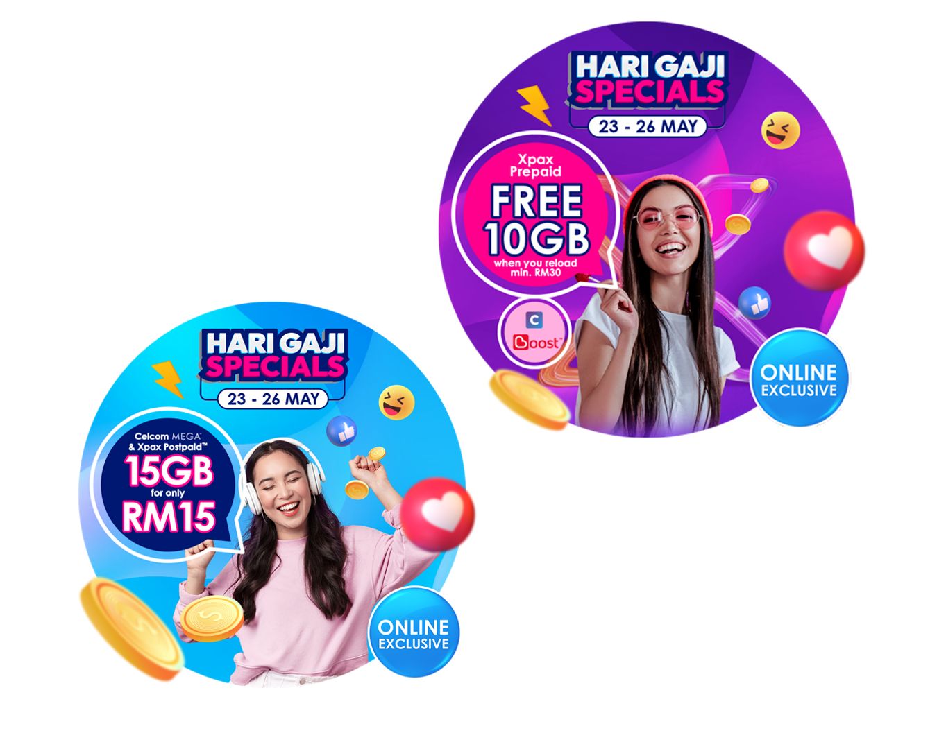 Promo CelcomDigi Hari Gaji Specials tawar 15GB untuk RM15, tapi sah ...