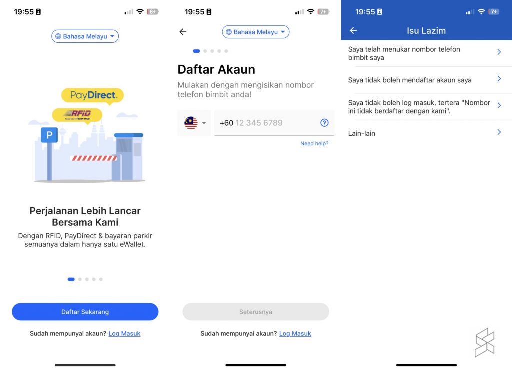Ini cara tukar nombor telefon baru di Touch n Go eWallet, jika ada masalah daftar masuk ...