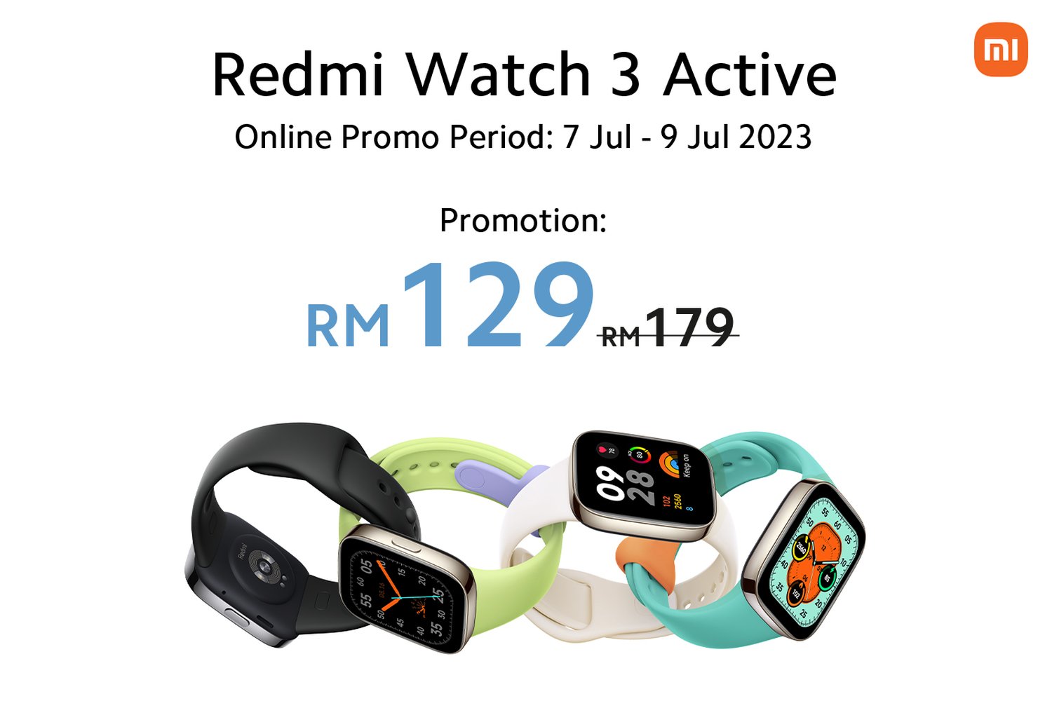 Jam Redmi Watch 3 Active hanya RM129 selama 3 hari, boleh buat ...