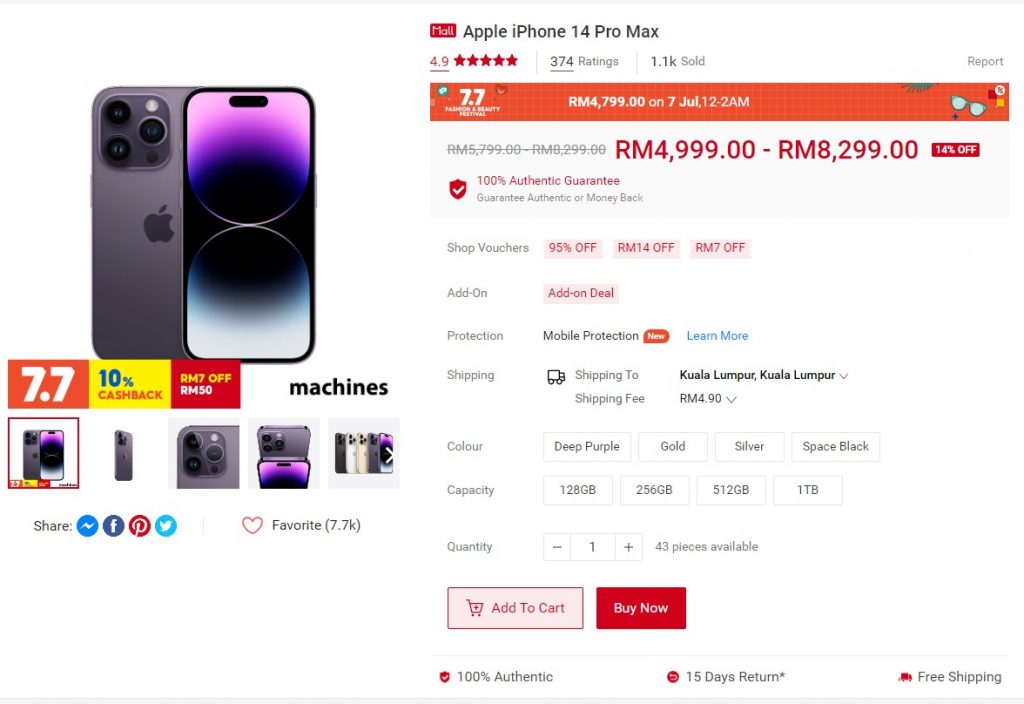 [Jualan 7.7] Diskaun untuk iPhone 14 Pro Max jadikannya lebih murah dari Xiaomi 13 Ultra ...