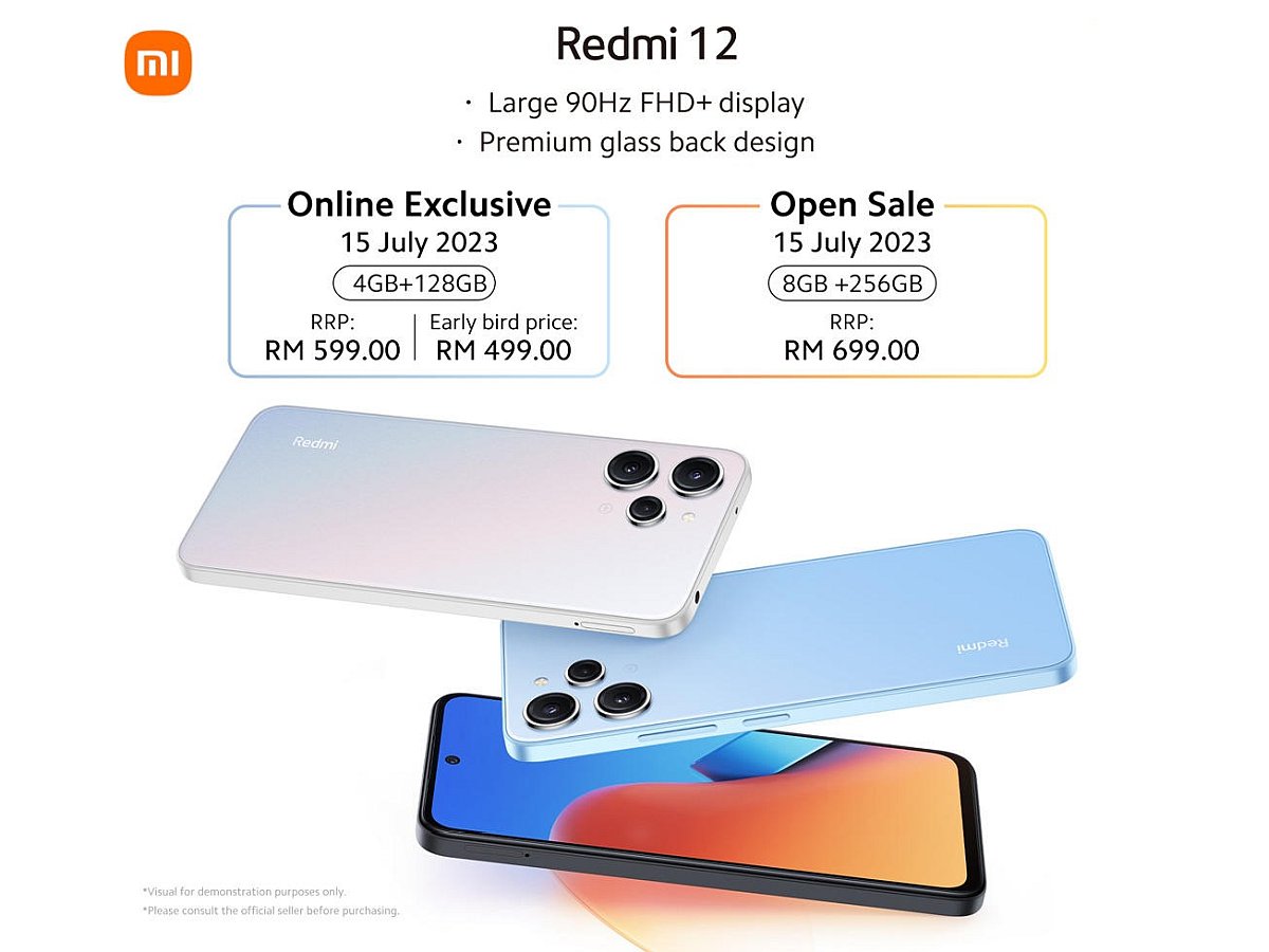 Redmi 12 dilancar bawah RM600, lebih murah jika ditempah awal ...
