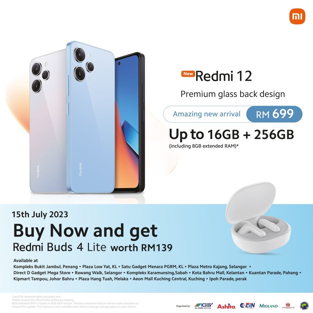 Beli Redmi 12 256GB dan dapat fon telinga wayarles percuma - SoyaCincau.com