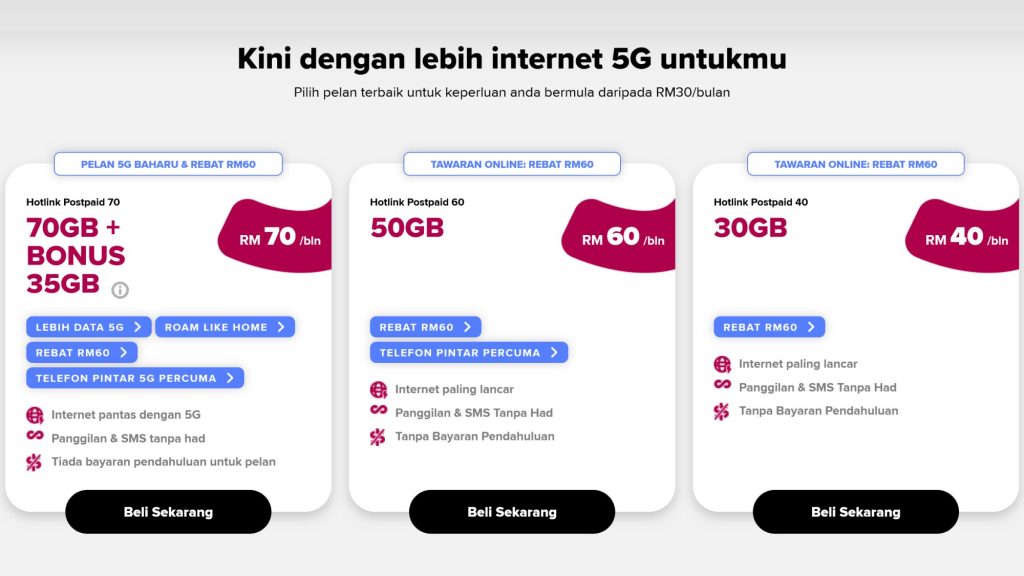 Pakej 5G Rahmah: Maxis beri rebat RM10 untuk pelan Hotlink dan ...