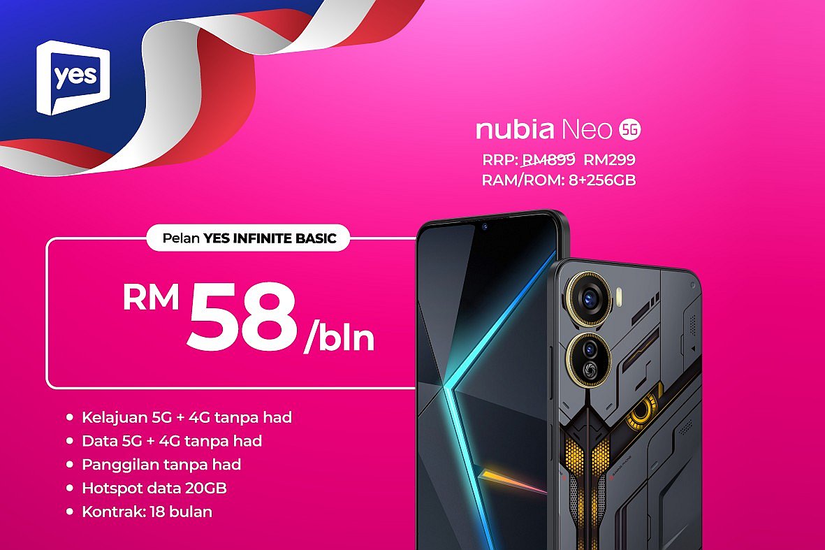 Yes 5G lancar promosi pelan tanpa had dan telefon 5G lebih rahmah ...