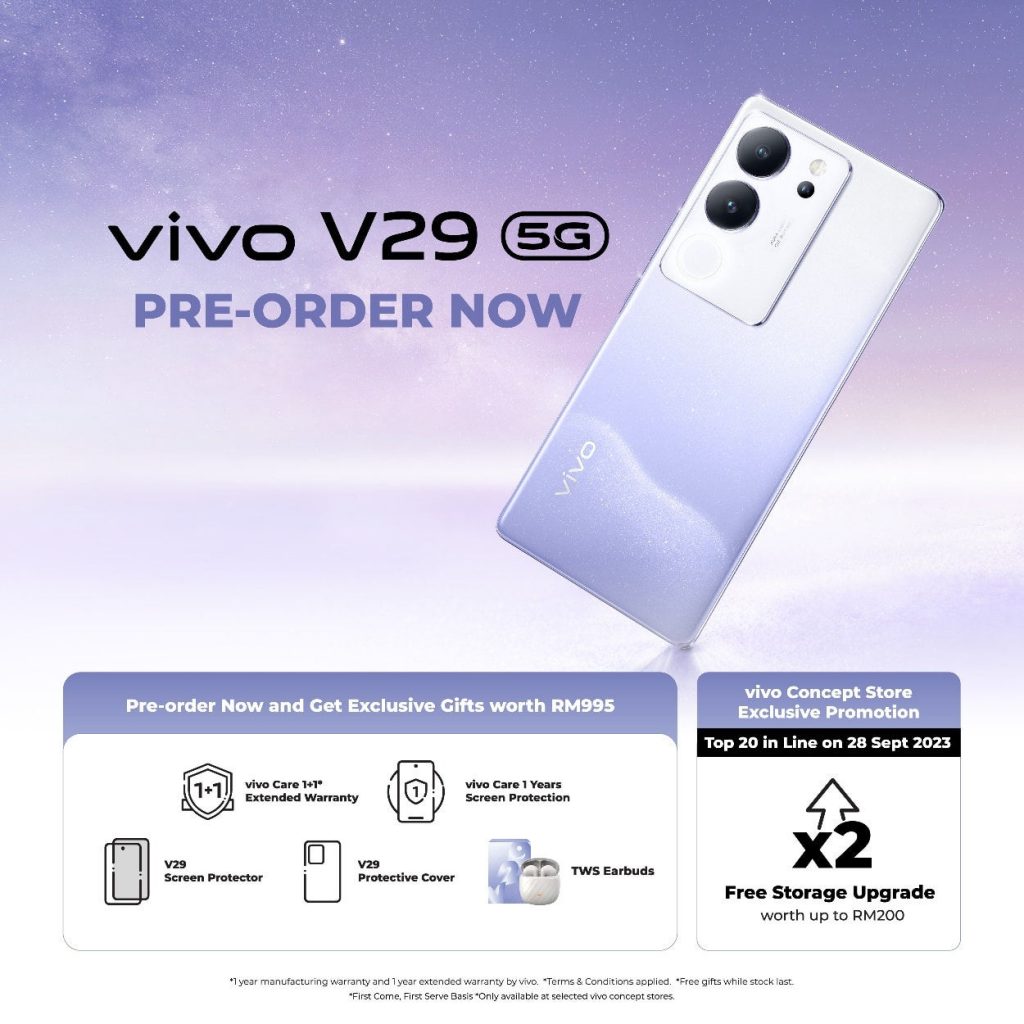 Vivo V29 5G: Maklumat penjualannya di Malaysia - SoyaCincau.com
