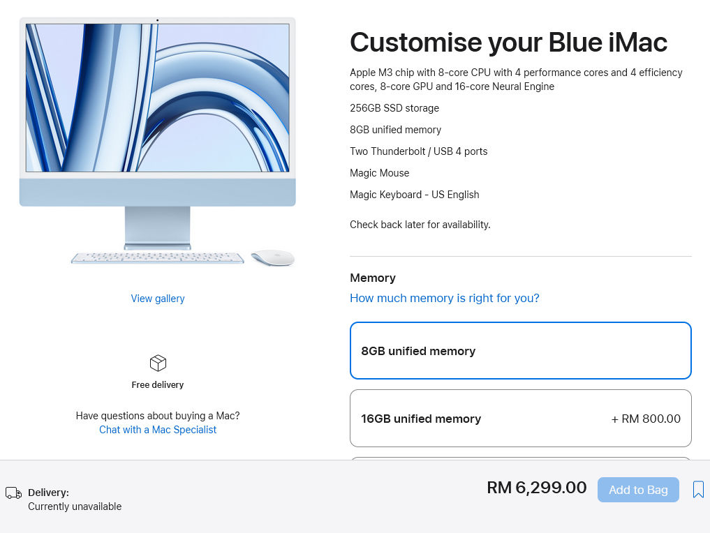 iMac M3 Malaysia: Tempahan dibuka pada harga bermula RM6,299 ...