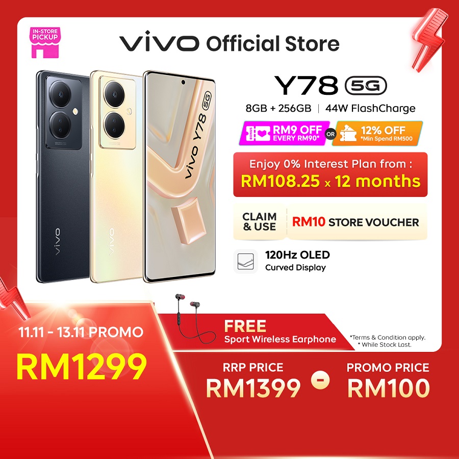Promo 11.11 Vivo: Telefon 5G serendah RM677, guna hingga 3 baucar serentak