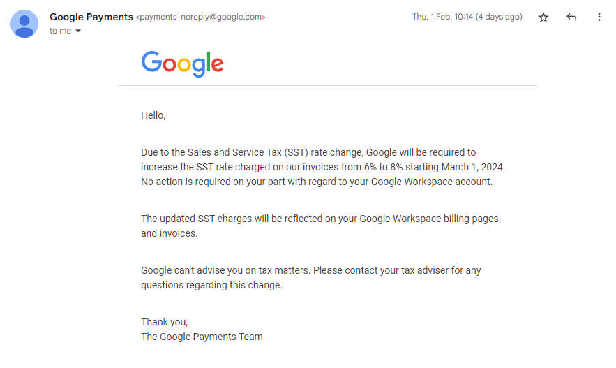 SST naik ke 8% 1 Mac 2024, penyedia perkhidmatan mula hantar mesej ...